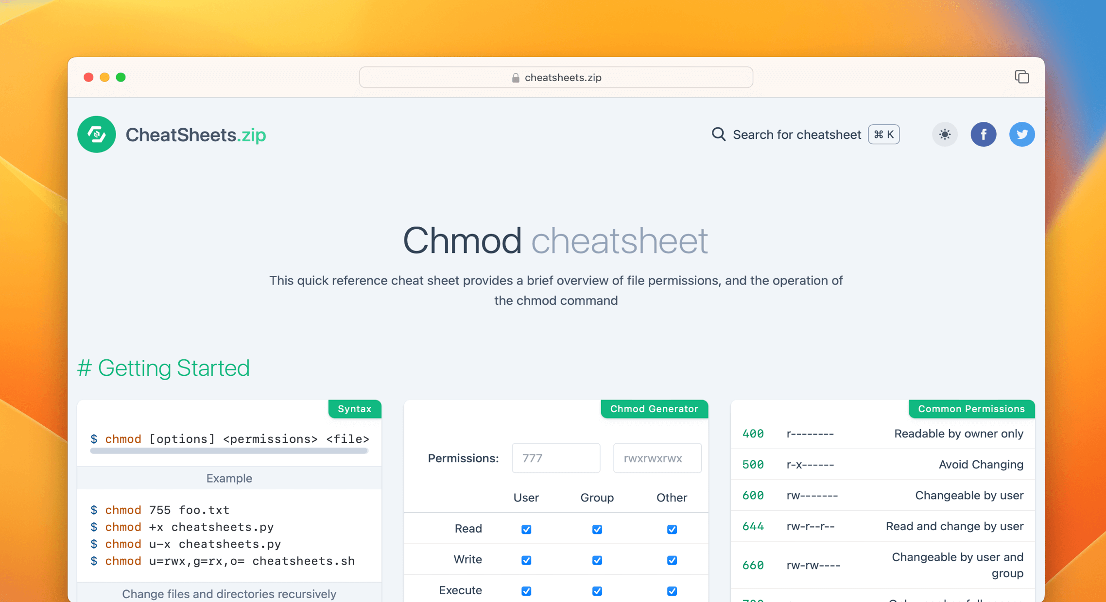 Chmod Command Cheat Sheet And Quick Reference 9808