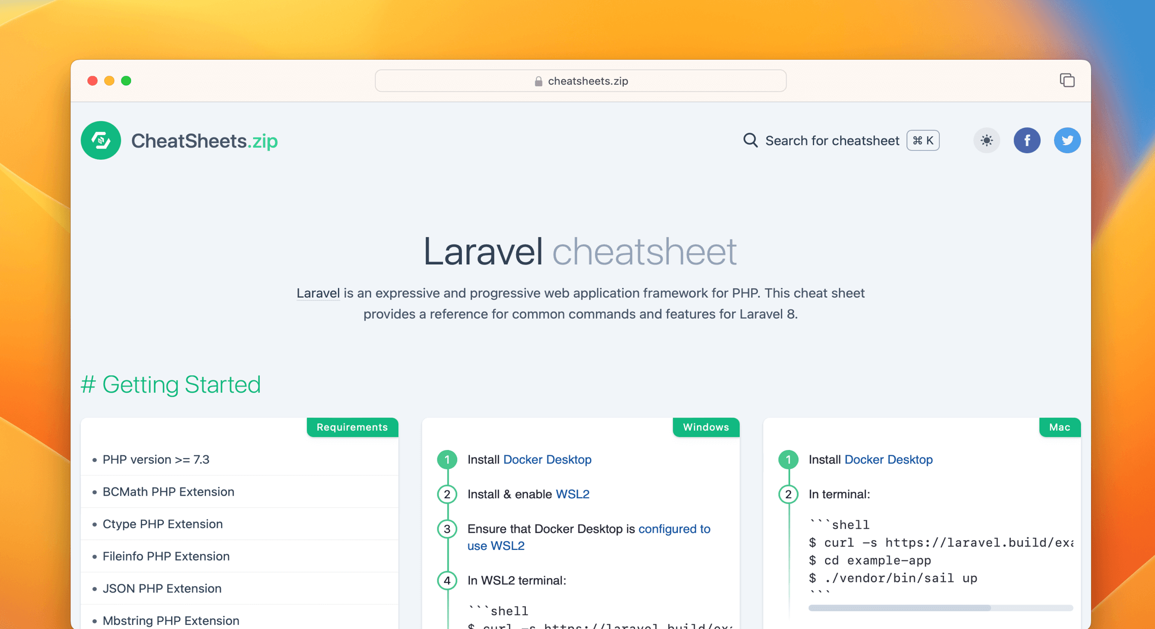 Laravel Cheat Sheet & Quick Reference