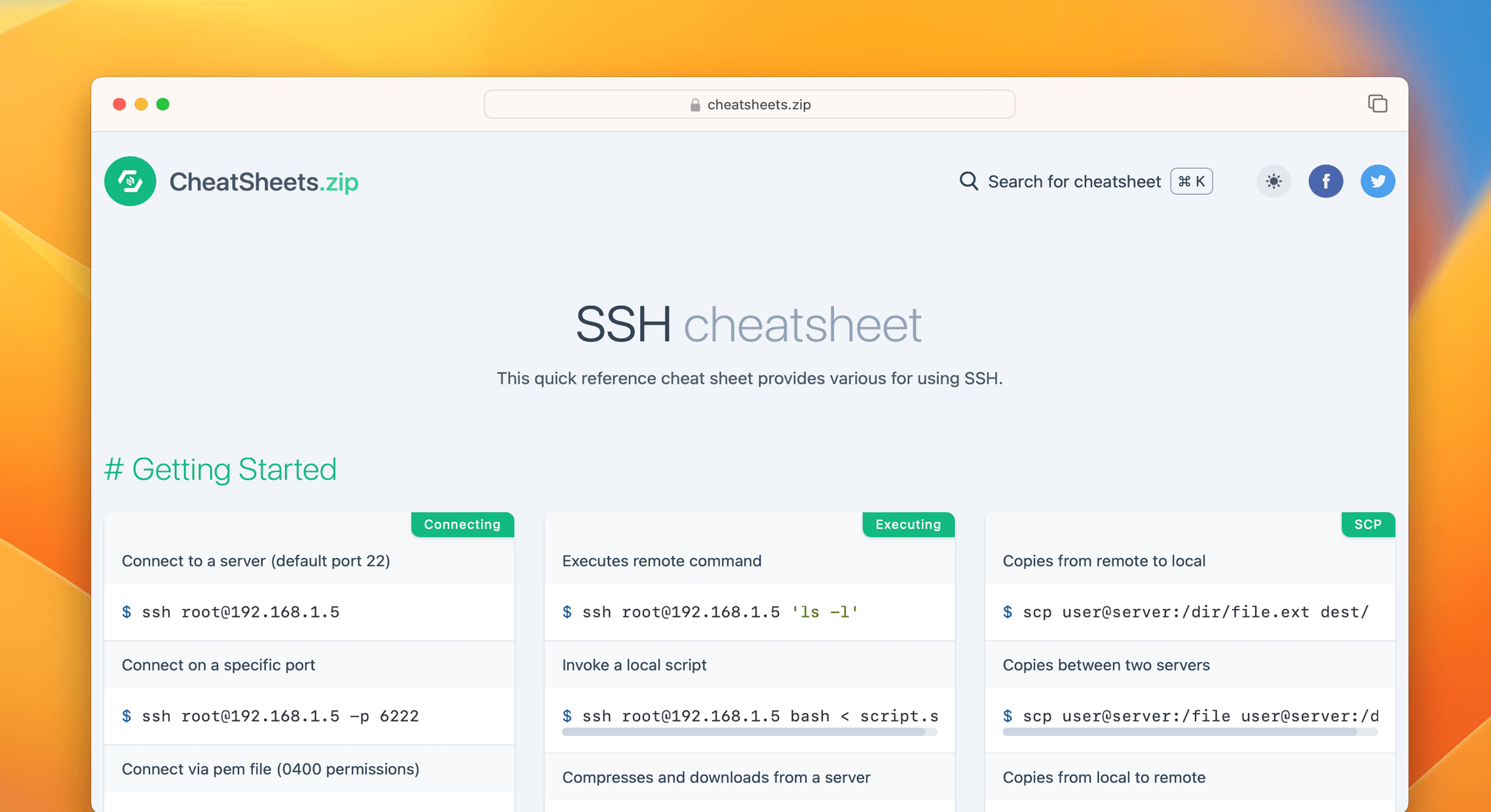 Ssh Command Cheat Sheet And Quick Reference